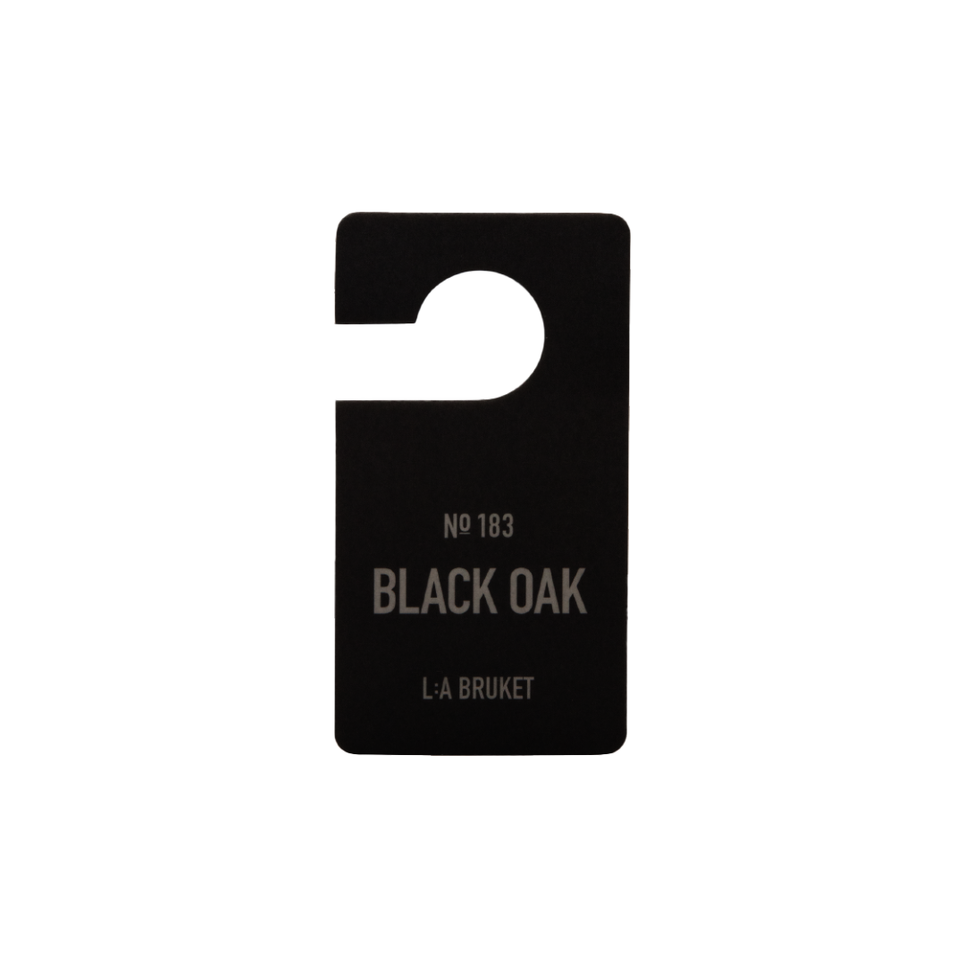 LA Bruket 183 Fragrance tag Black Oak